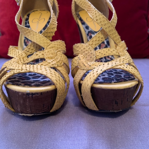 Jessica Simpson | Shoes | Jessica Simpson Snake Skin Heels | Poshmark